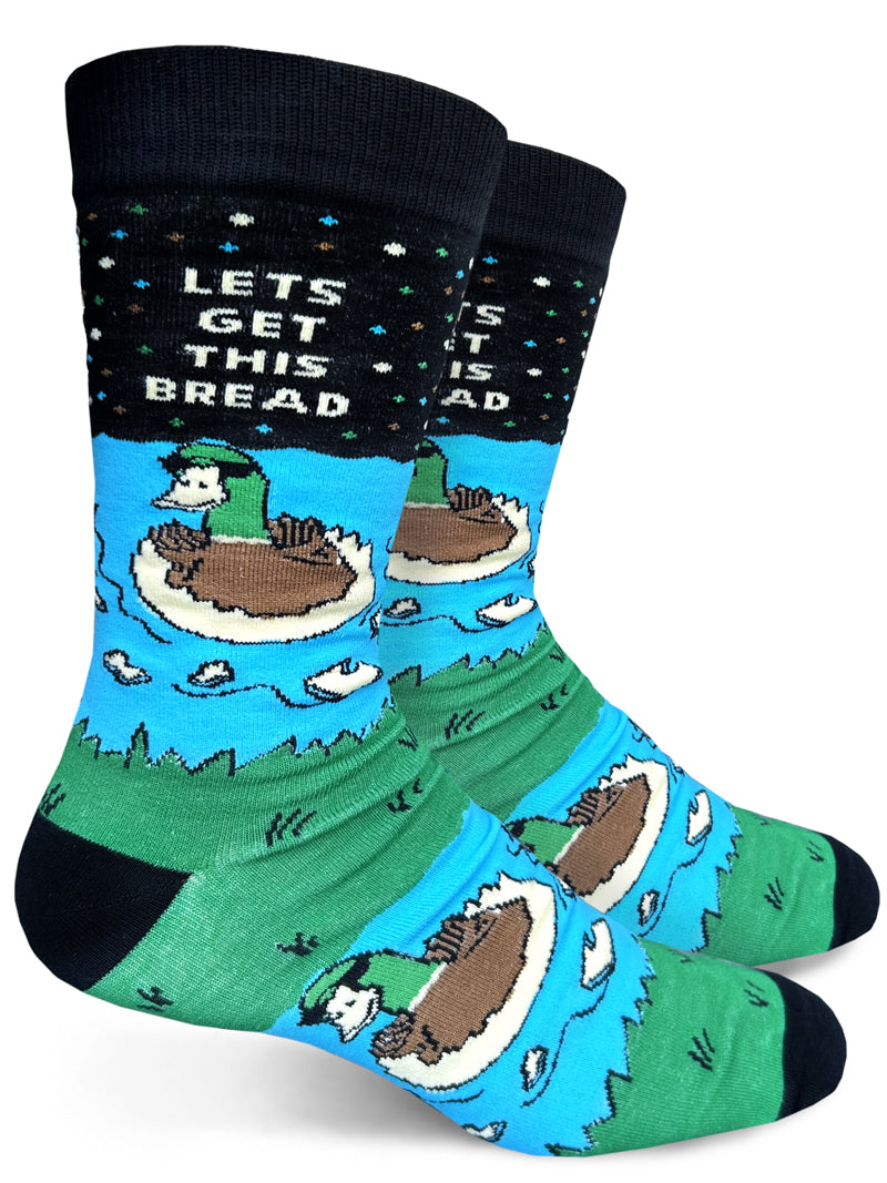 Lets Get This Bread Mens Crew Socks – Wholesale.groovythingsco.com
