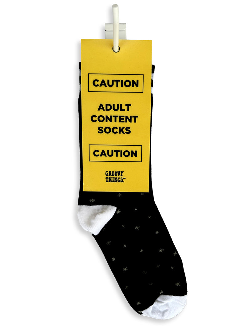 Laminated Caution Adult Content Sign – Wholesale.groovythingsco.com